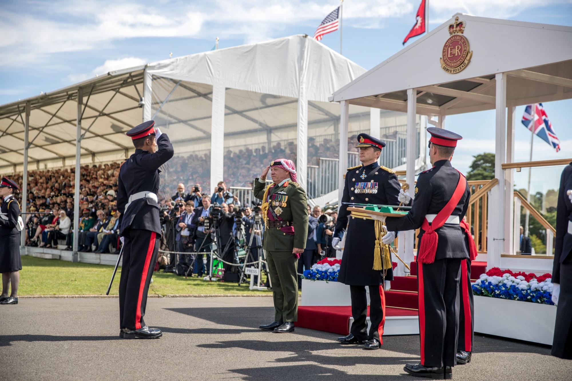 King delivers speech at Sandhurst Sovereign’s Parade as Crown Prince ...