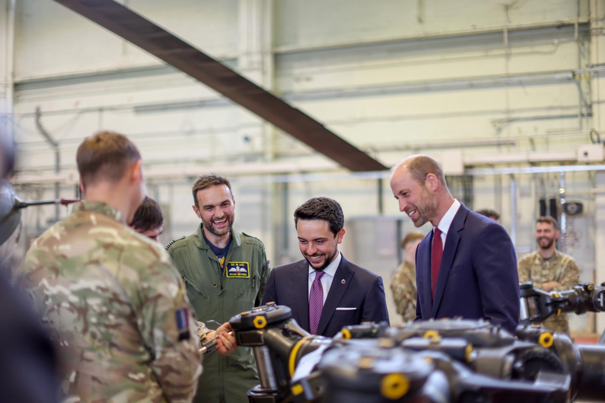 Crown Prince, Prince William visit RAF Benson | HRH Crown Prince Al ...