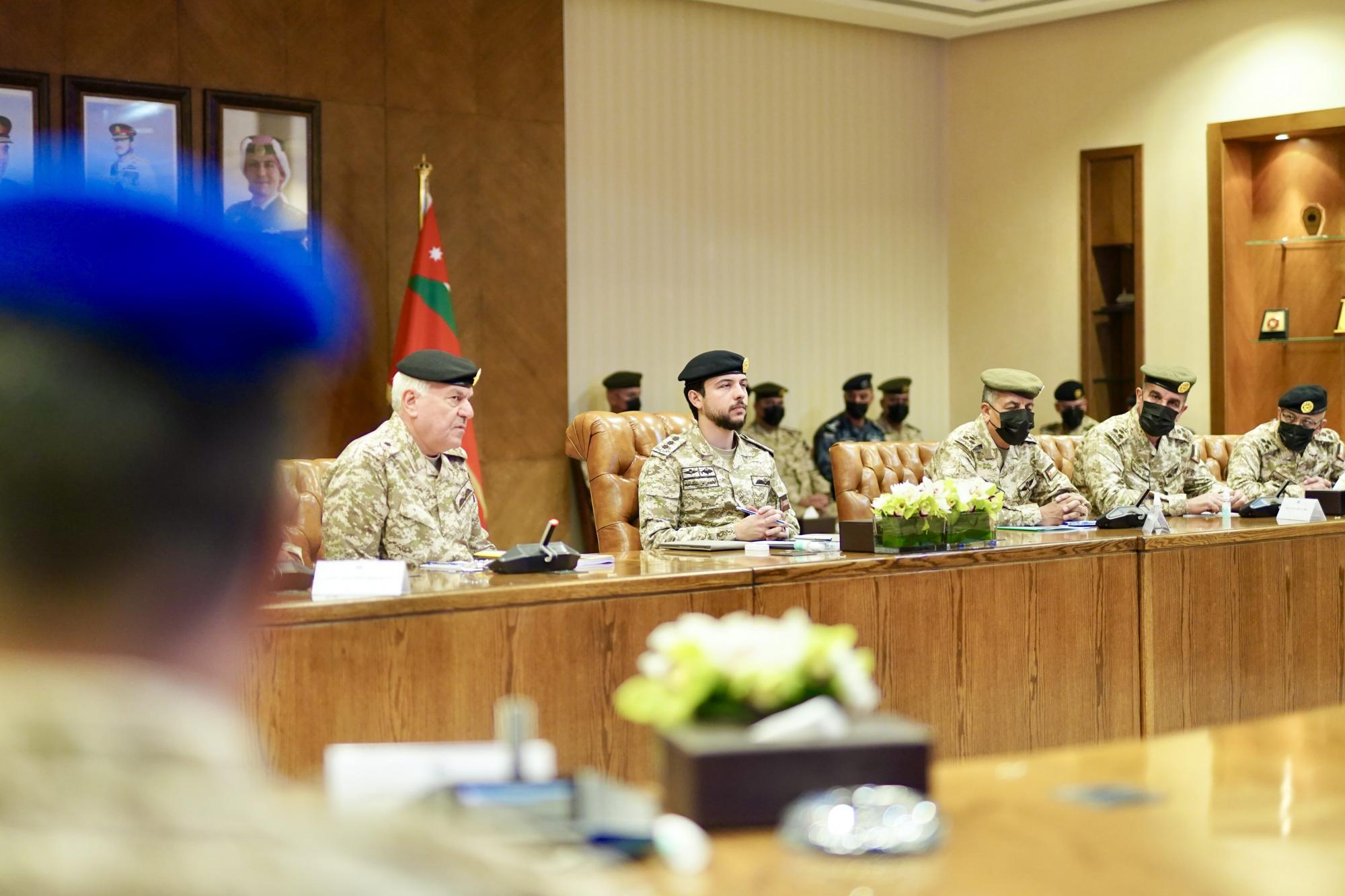 Crown Prince visits JAF General Command | HRH Crown Prince Al-Hussein ...