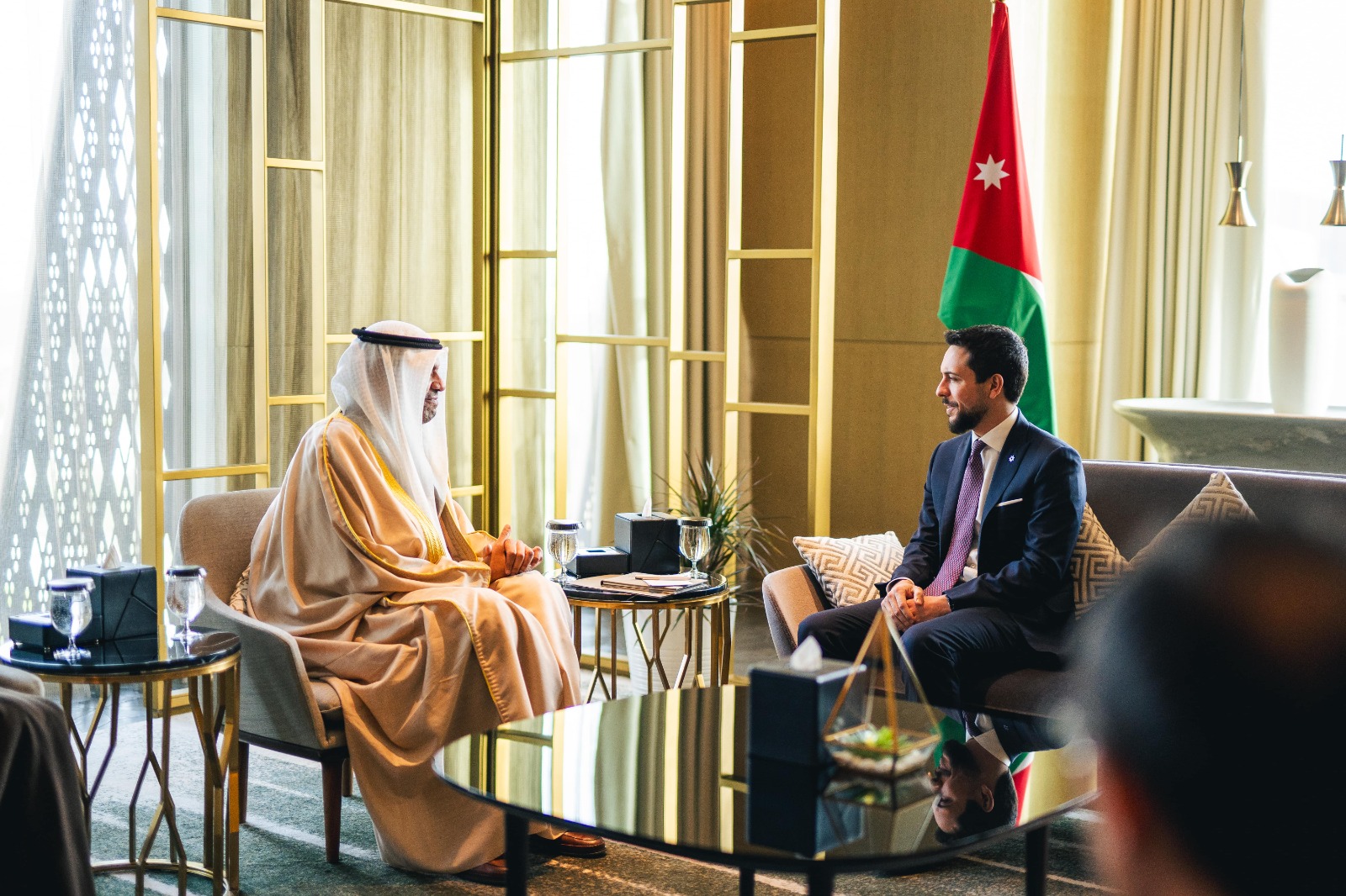 Crown Prince meets Kuwait FM | HRH Crown Prince Al-Hussein bin Abdullah II